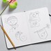 Draw Valentine's Doodle With a Instruction and Step by - Etsy