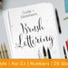 Learn Brush Lettering With a Complete Practice Guide, Instructions ...