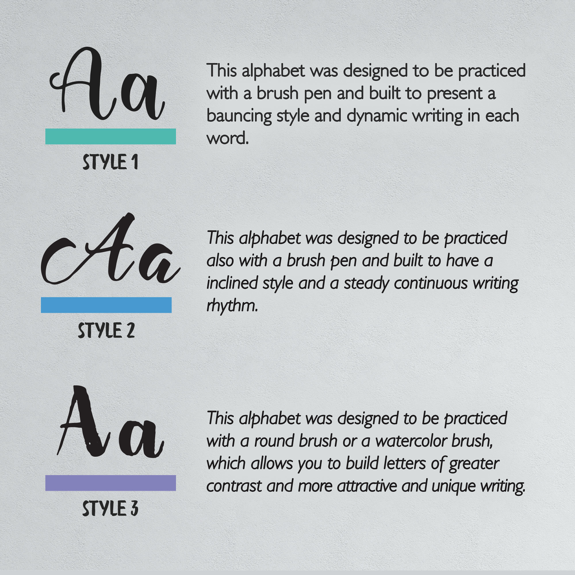 3 Workbook Lettering Guide to Practice With Detailed - Etsy