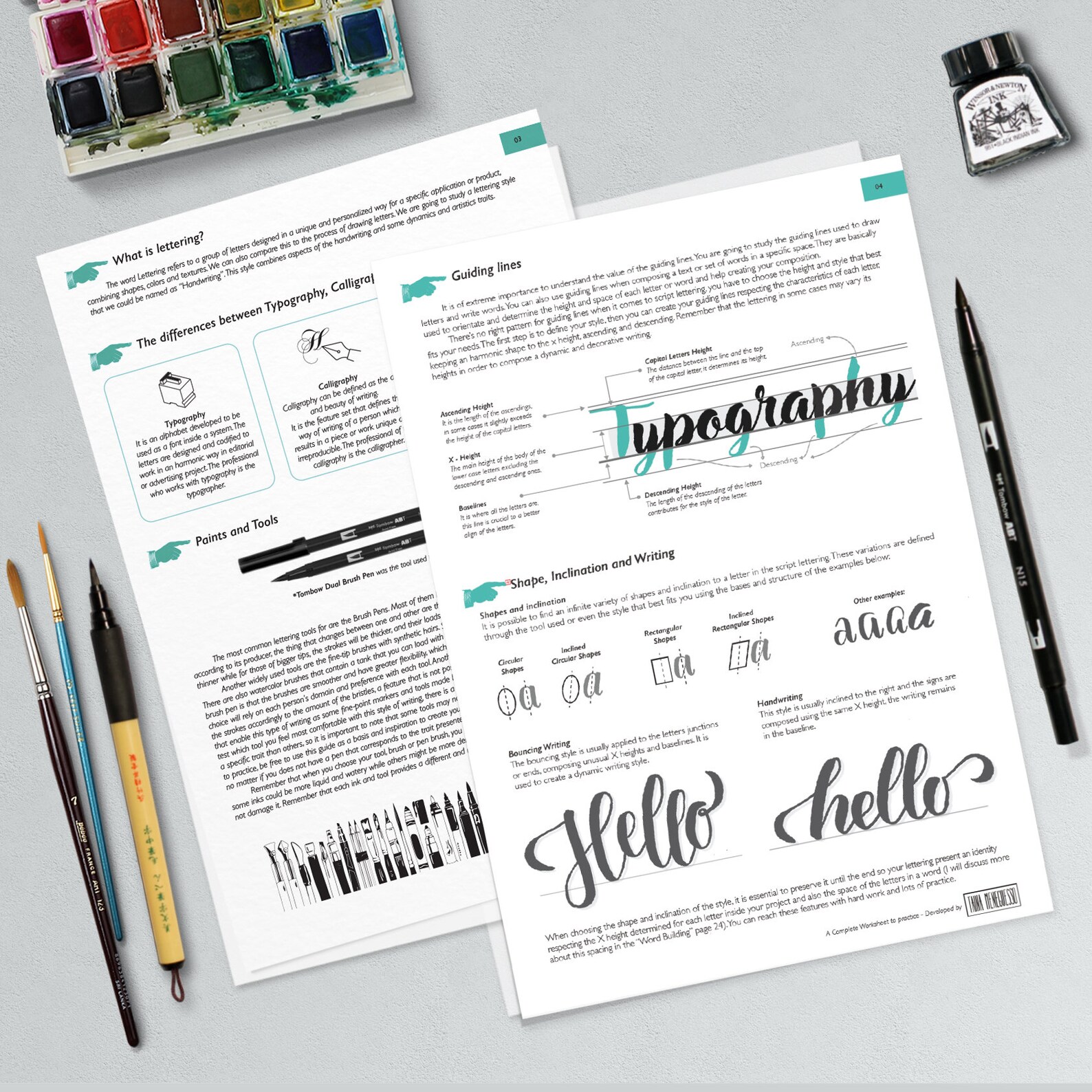 Learn Brush Lettering With a Complete Practice Guide | Etsy