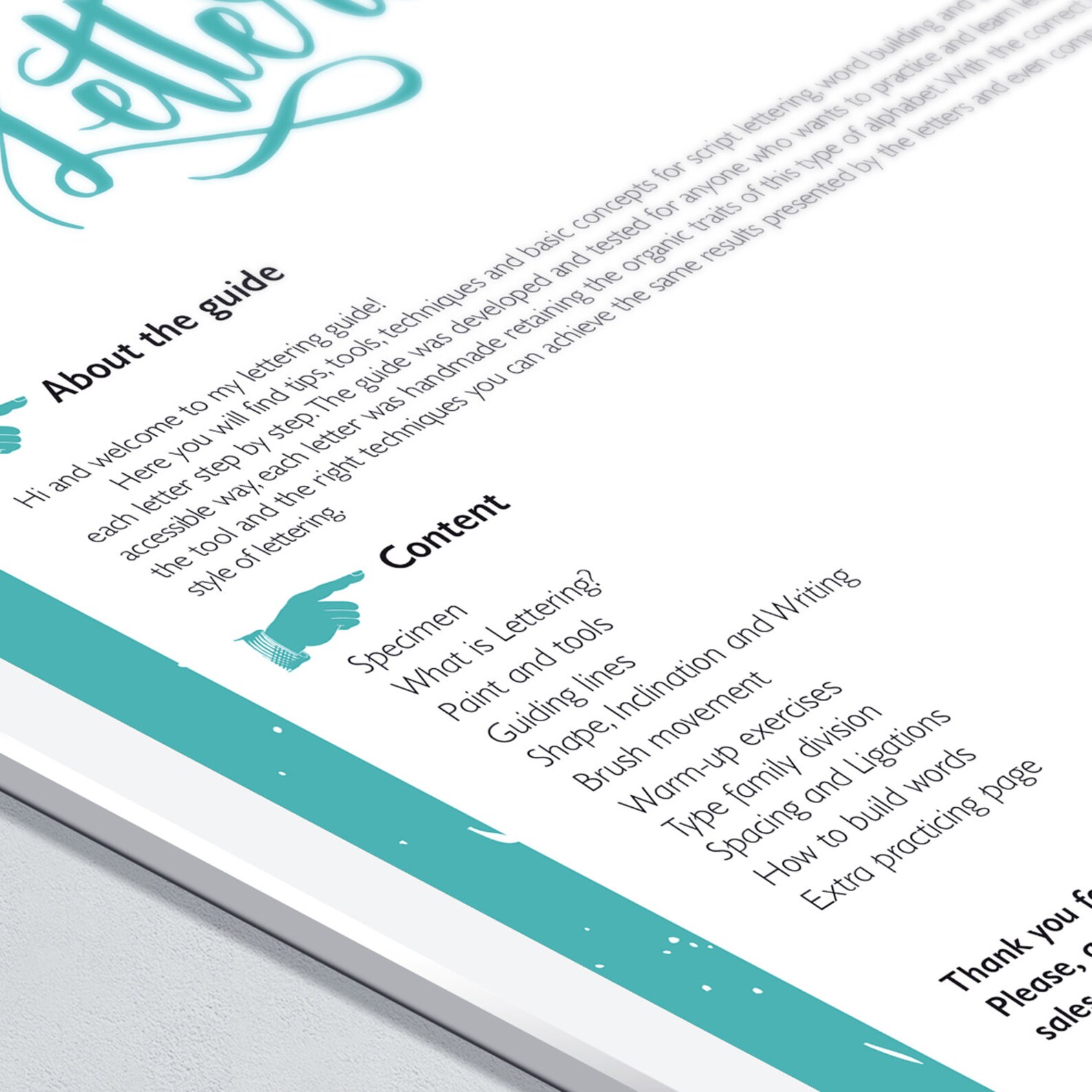 Ipad Brush Lettering Practice Guide With a Instruction Step - Etsy