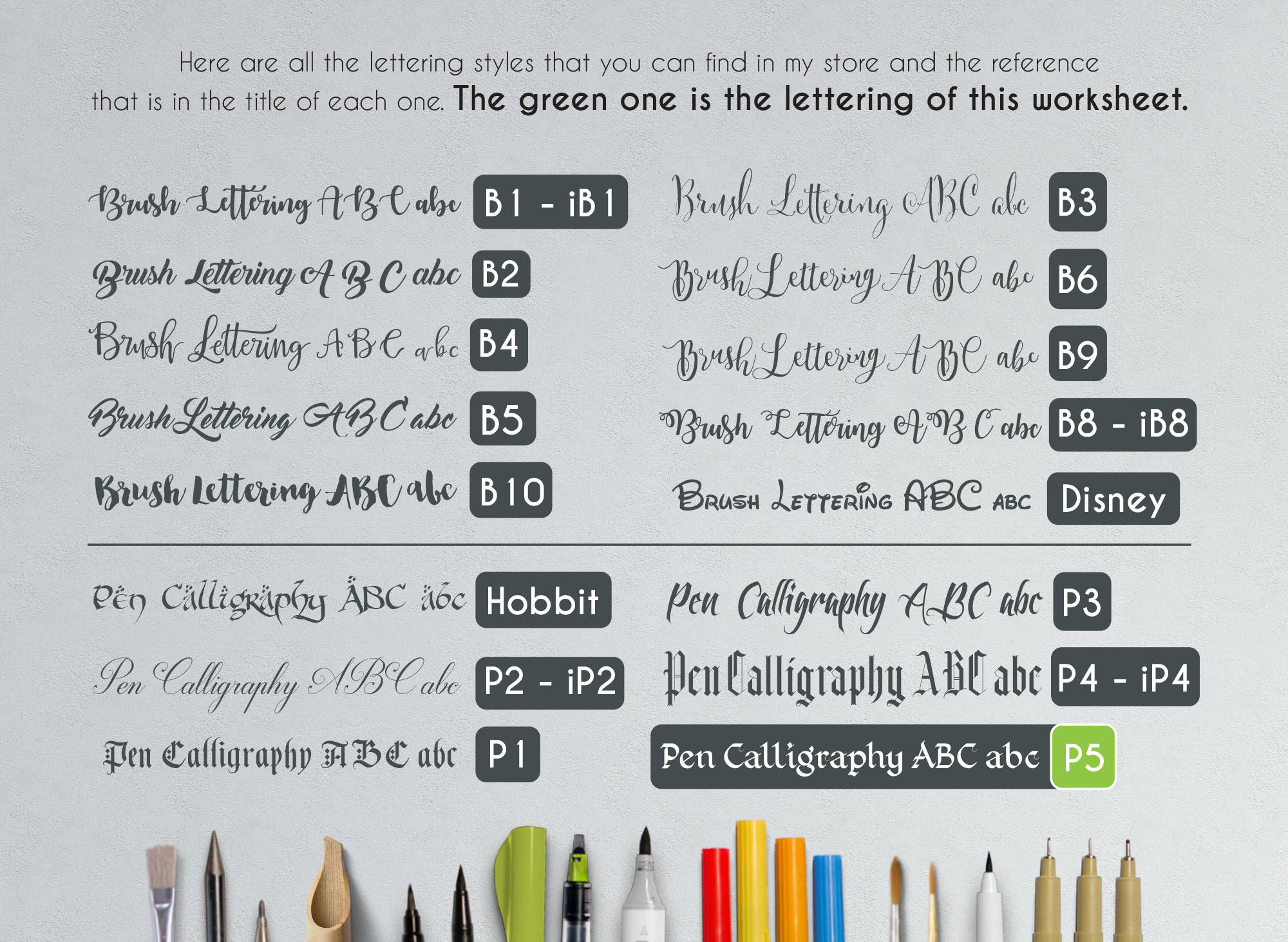 Pen Calligraphy Printable Worksheets a Complete Guide Aa-zz - Etsy