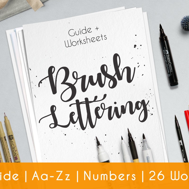 Brush Lettering - Etsy