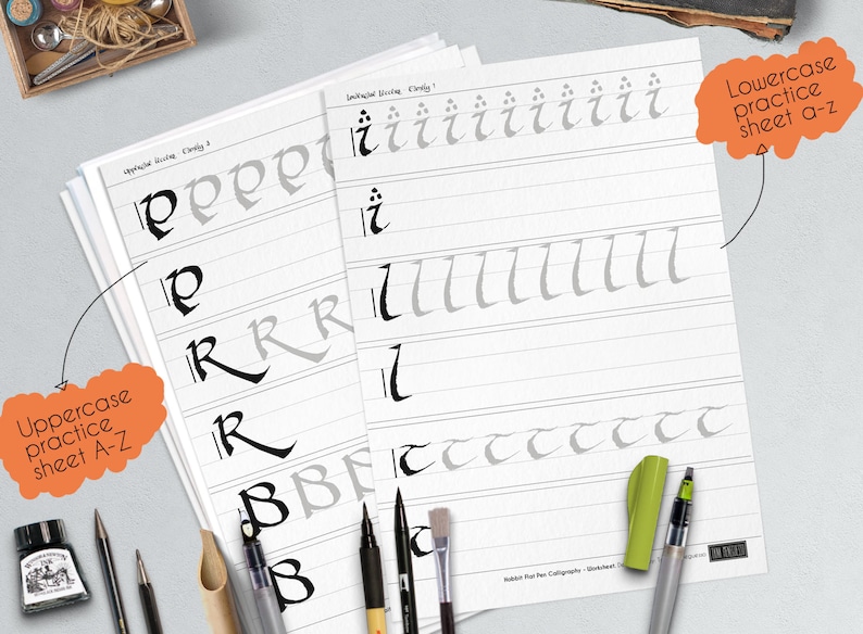 Hobbit Calligraphy Printable Worksheets, a Complete Guide Aa-zz ...