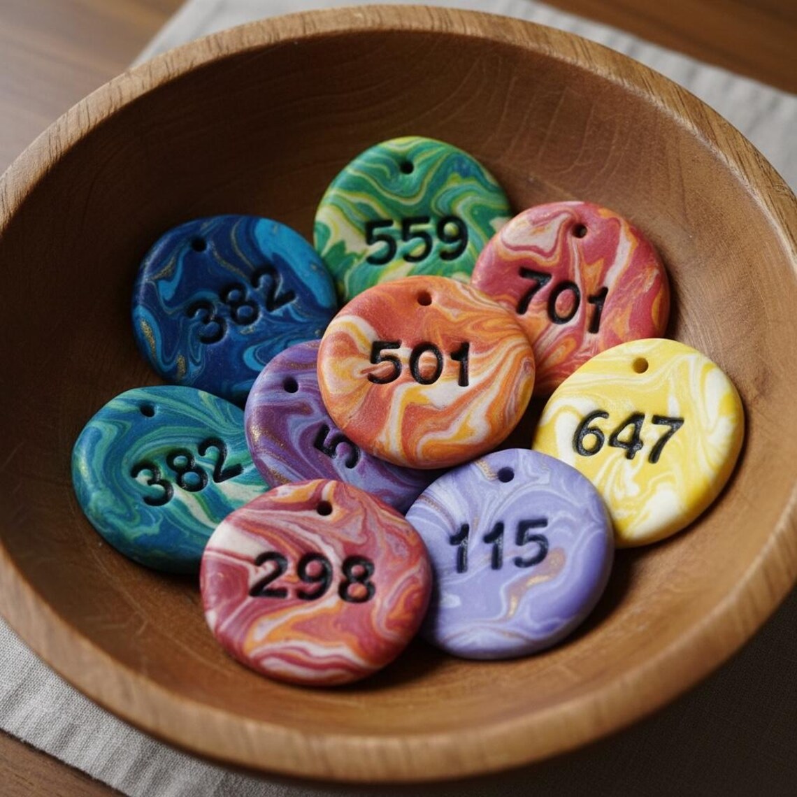 Handmade Polymer Clay Area Code Keychain Magnet Personalized Made to ...