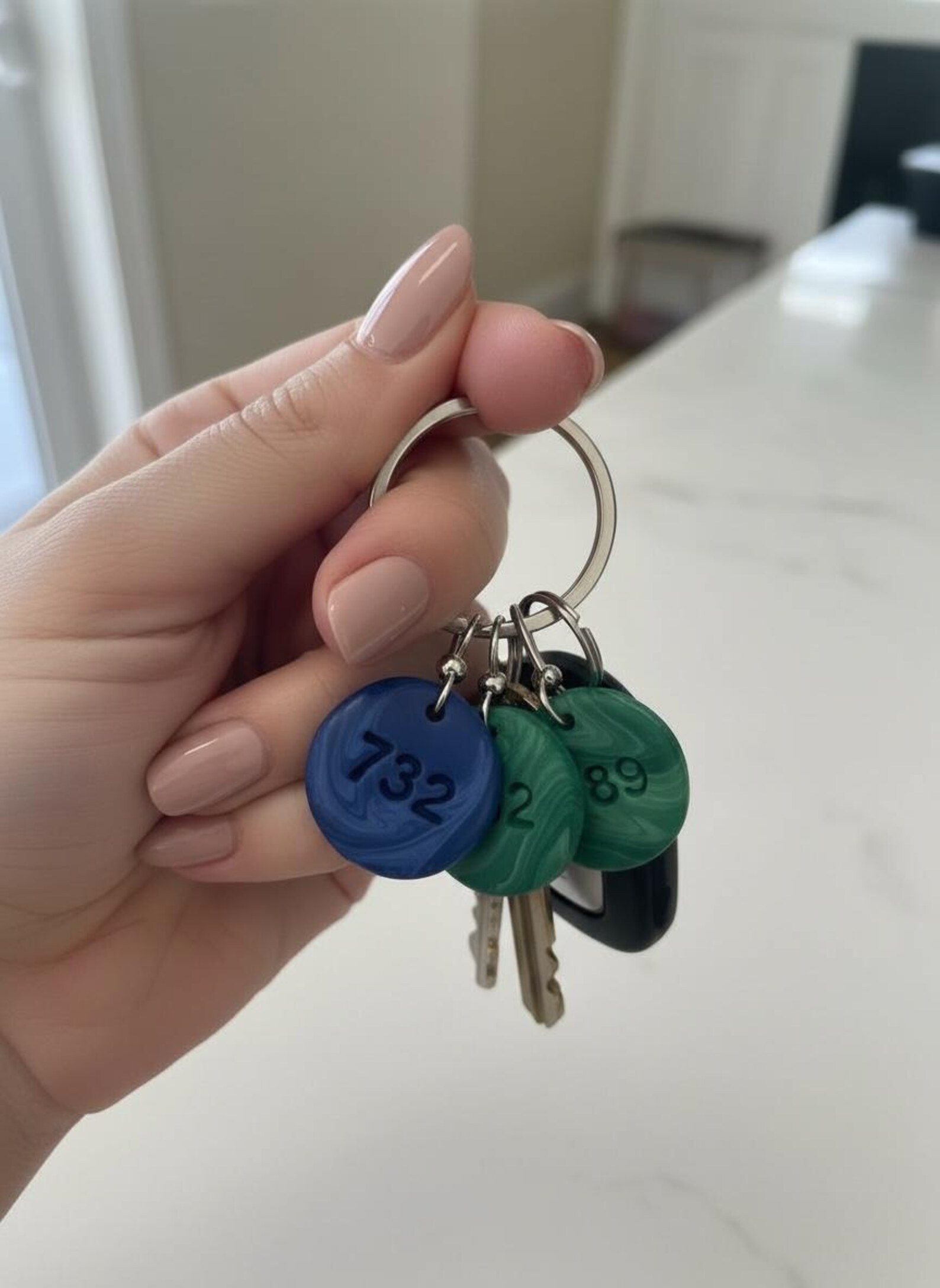 Handmade Polymer Clay Area Code Keychain Magnet Personalized Made to ...