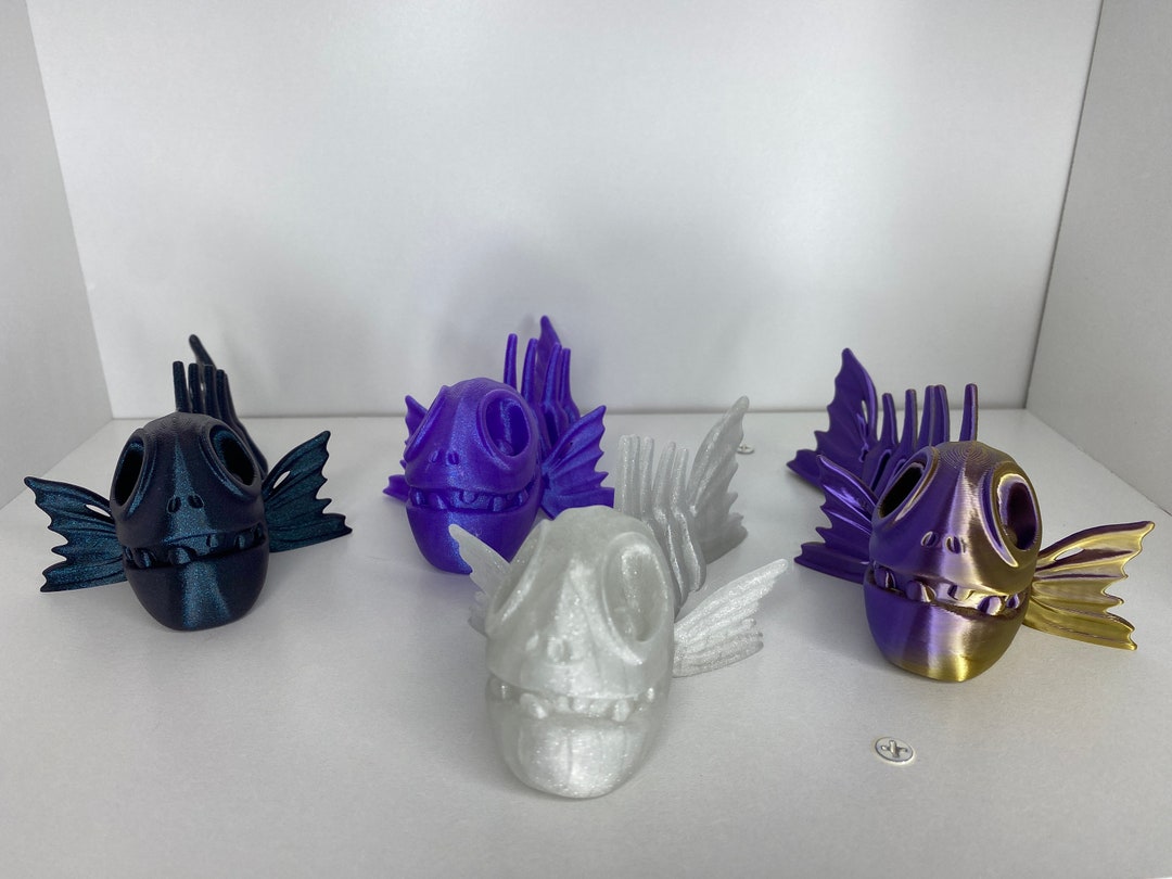Skeleton Flexible Fish - Flexi Factory - Etsy