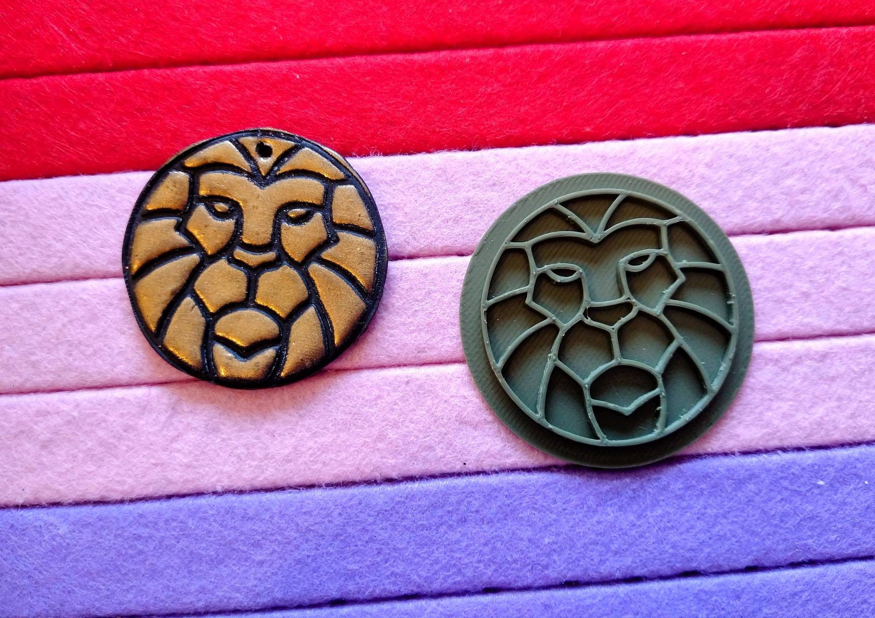 Lion Clay Emboss, Lion Clay Stamp, Polymer Clay Tool - Etsy