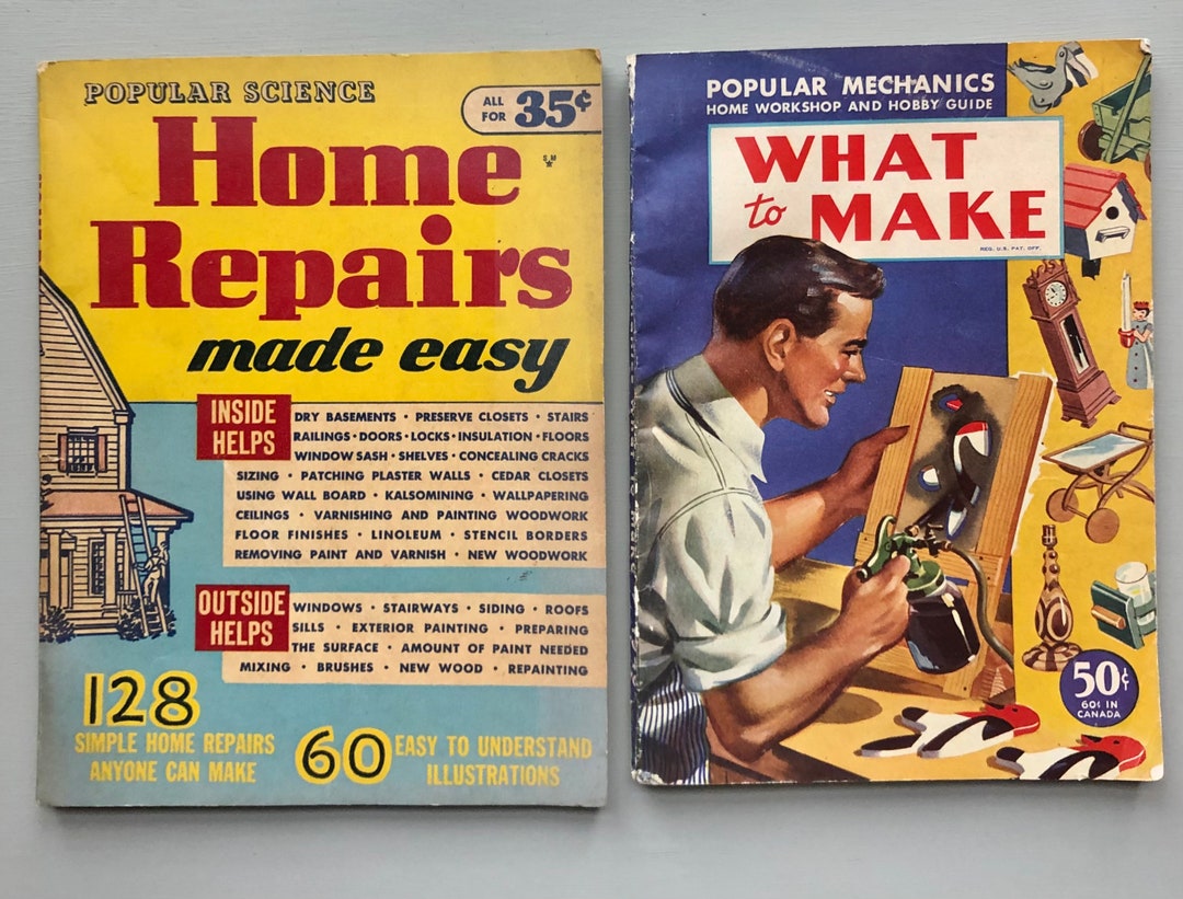 1946 Popular Science Popular Mechanics Magazine - Repairs Made Easy ...