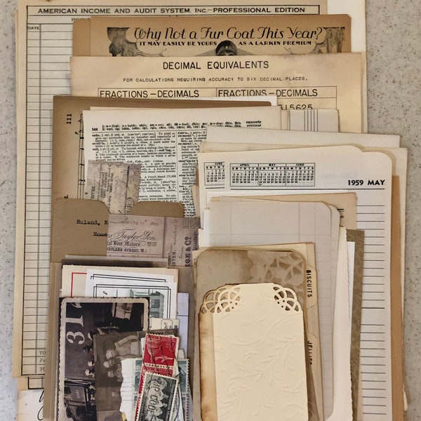 Ephemera Paper Pack - Etsy