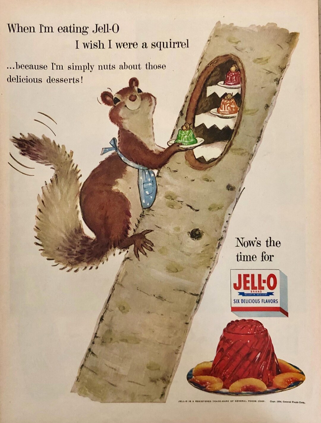 Jello 1950s Print Ad Vintage Jello Magazine Ad Vintage Advertisement ...