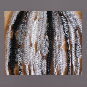 8 SE Braids Accent Set Mixed Puffy Fishtail Box Braids. - Etsy