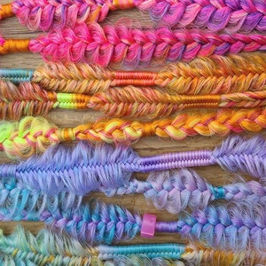 8 SE Braids Accent Set Mixed Puffy Fishtail Box Braids. - Etsy