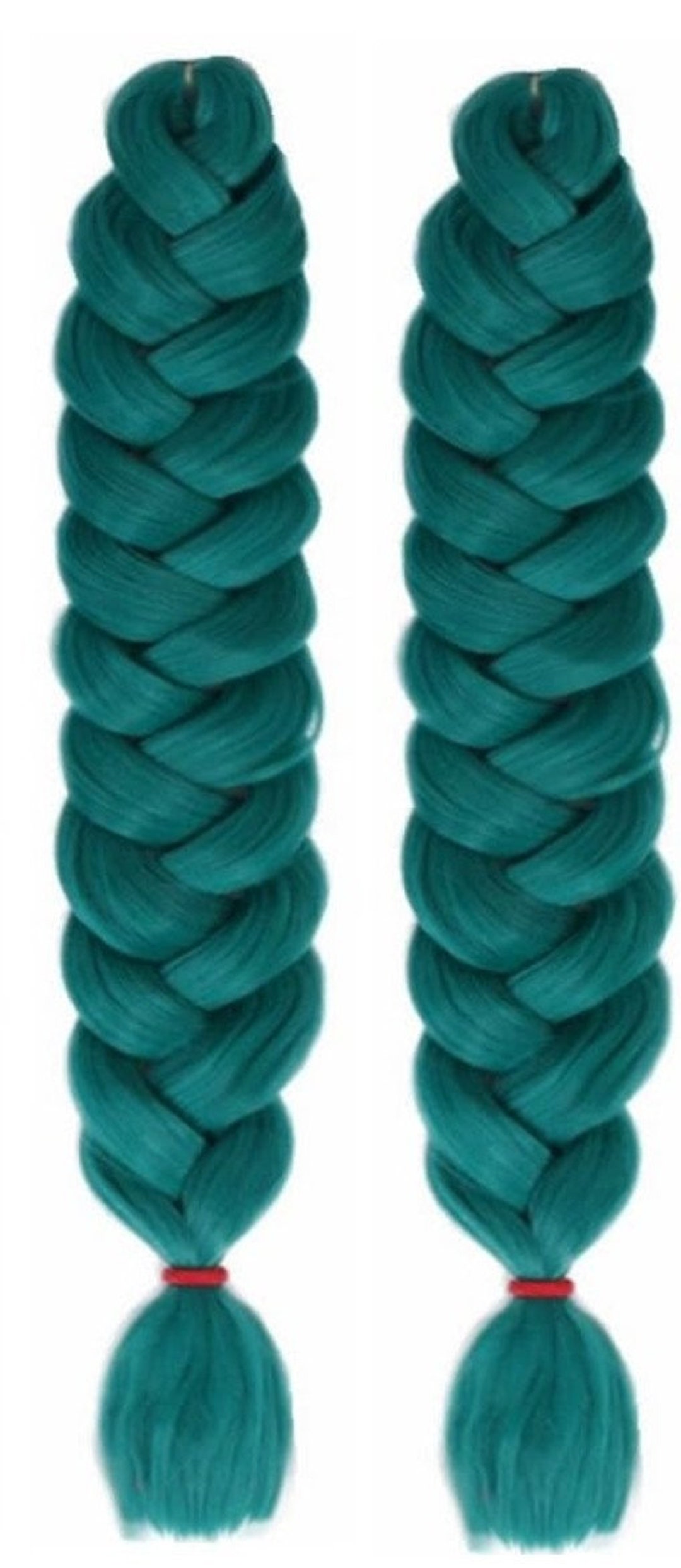 Extra Long 41" Forest Green Jumbo Braid | Cosplay Costume Braid - Etsy