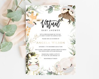 Long Distance Baby Shower Invitation - Etsy