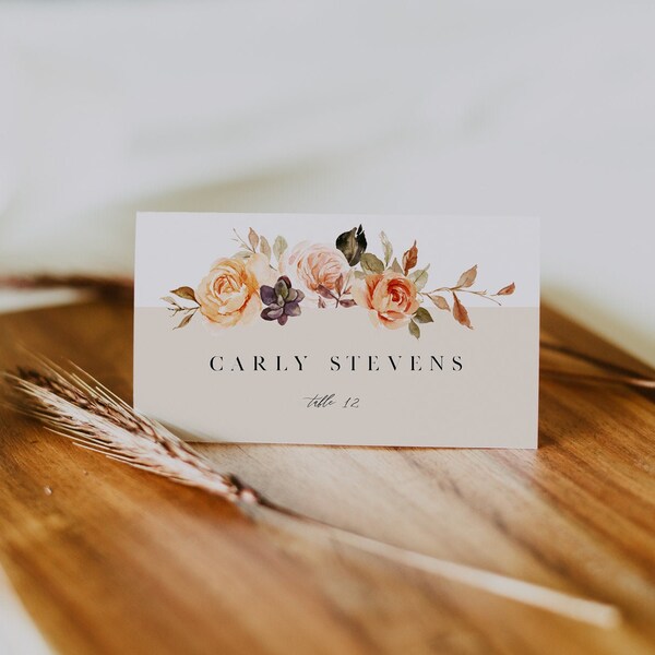 Autumn Place Cards - Etsy