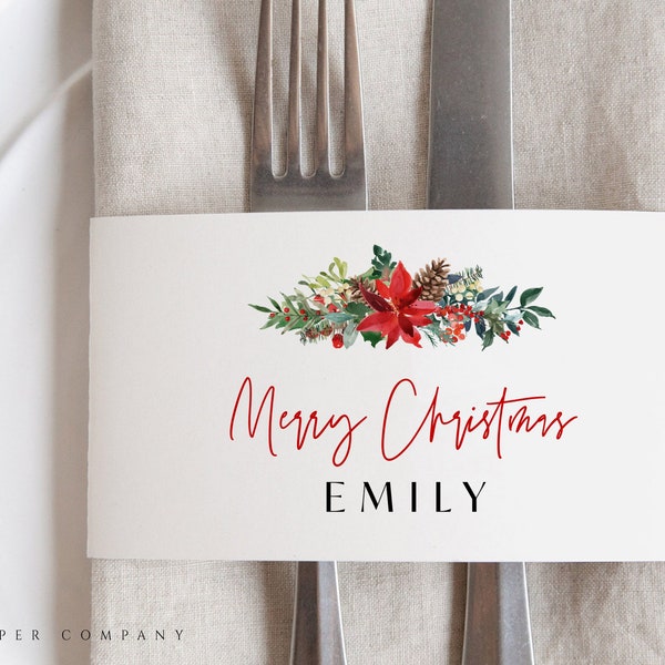 Christmas Place Cards - Etsy