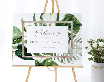 Tropical Welcome Sign - Etsy