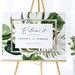 Tropical Welcome Sign Template 4 Sizes Greenery Welcome - Etsy UK