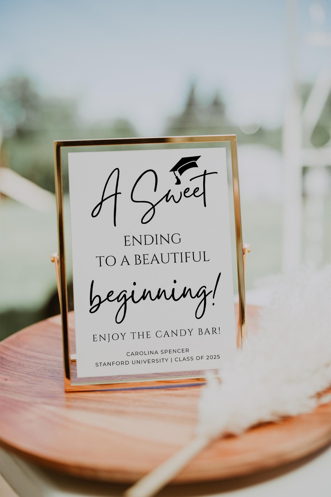 Graduation Candy Bar Sign Template, Graduation Table Sign, Graduation ...