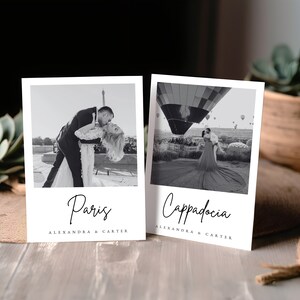 Travel Theme Table Numbers, Photo Table Numbers Template, Destination ...