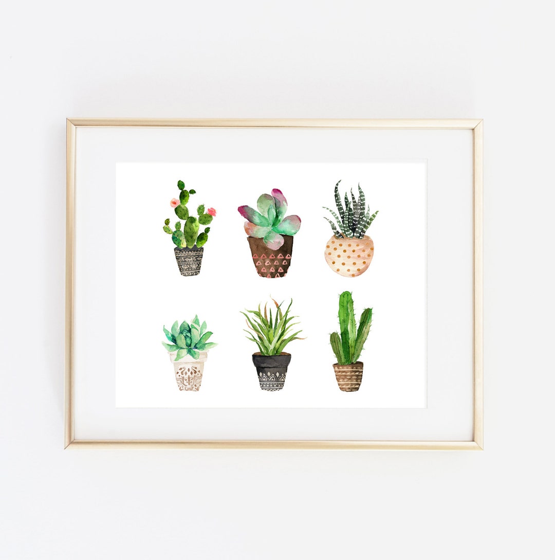 Cactus Printable Cactus Print Cactus Poster Botanical - Etsy