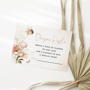 Fairy Diaper Raffle Template, Magical Fairies Diaper Raffle, Editable ...