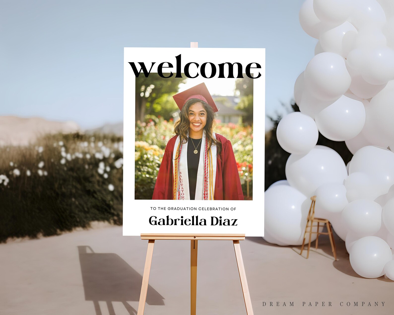 Graduation Party Welcome Sign Template, Class of 2025, Modern Graduate ...