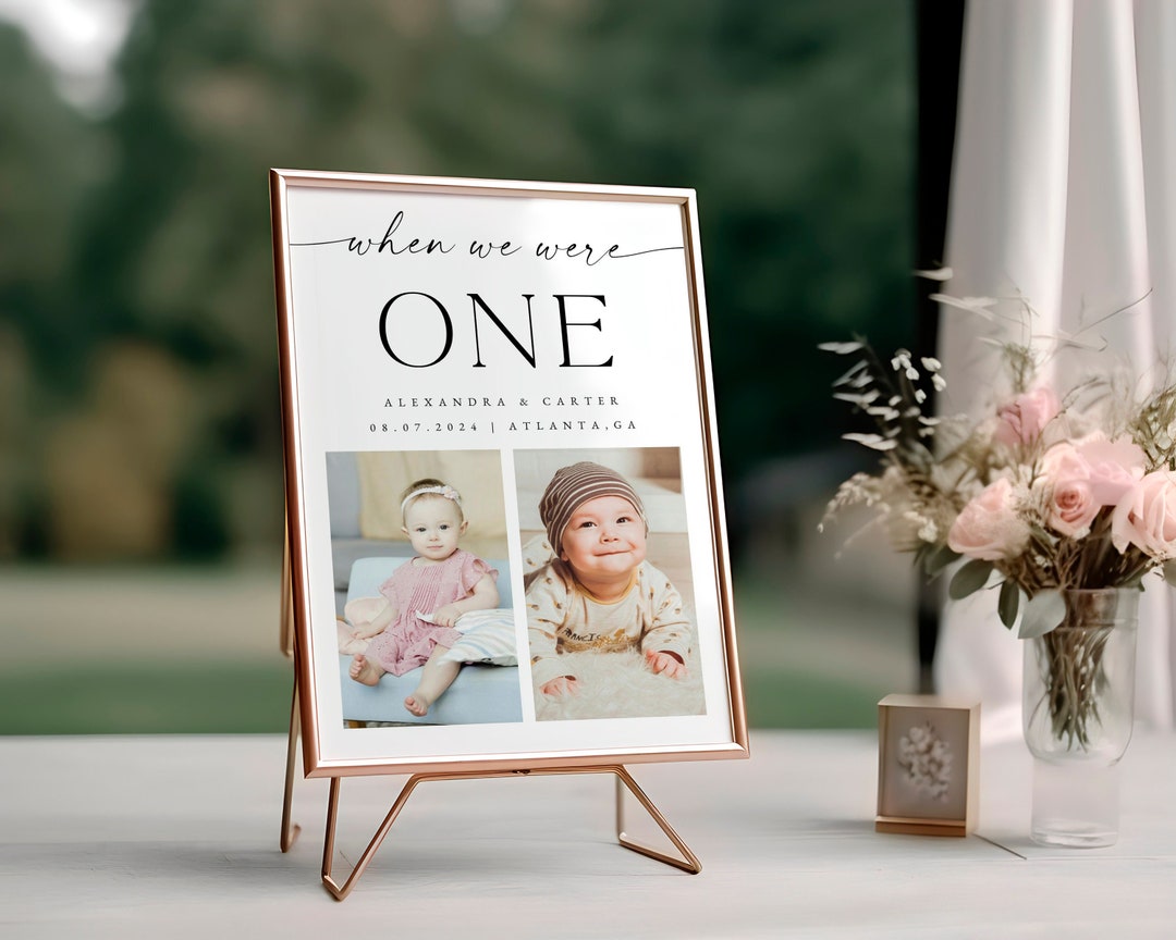 Photo Table Numbers Template, When We Were Age Table Numbers, Editable ...