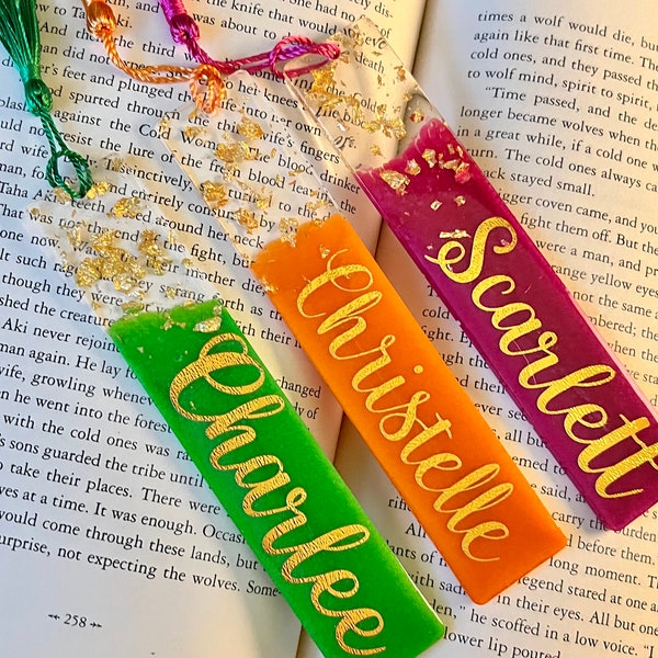 Resin Book Marks - Etsy