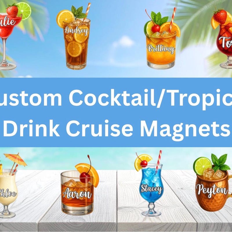 Cocktail Magnets Cruise - Etsy