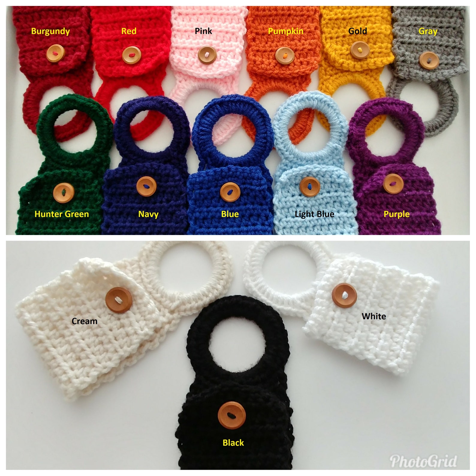 MSU Colors, Spartans, Crochet Kitchen Towel Hangers, Green and White ...