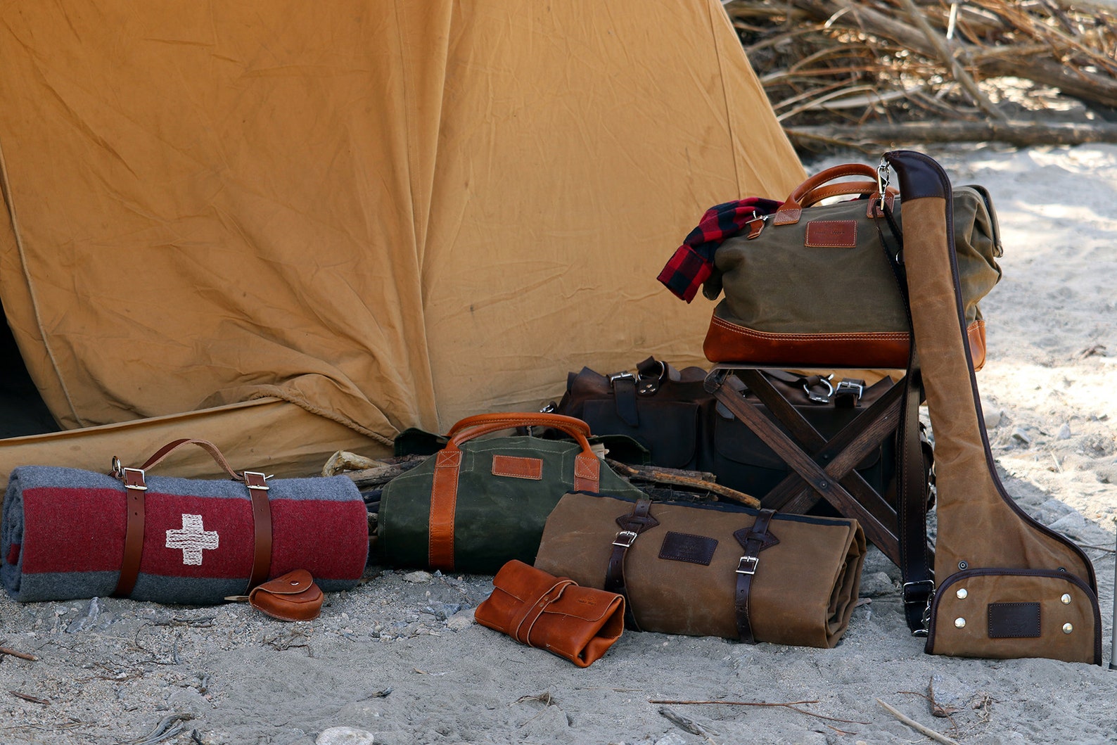 Waxed Canvas and Leather Mason Bag - Tool & Travel Bag (16") - Etsy