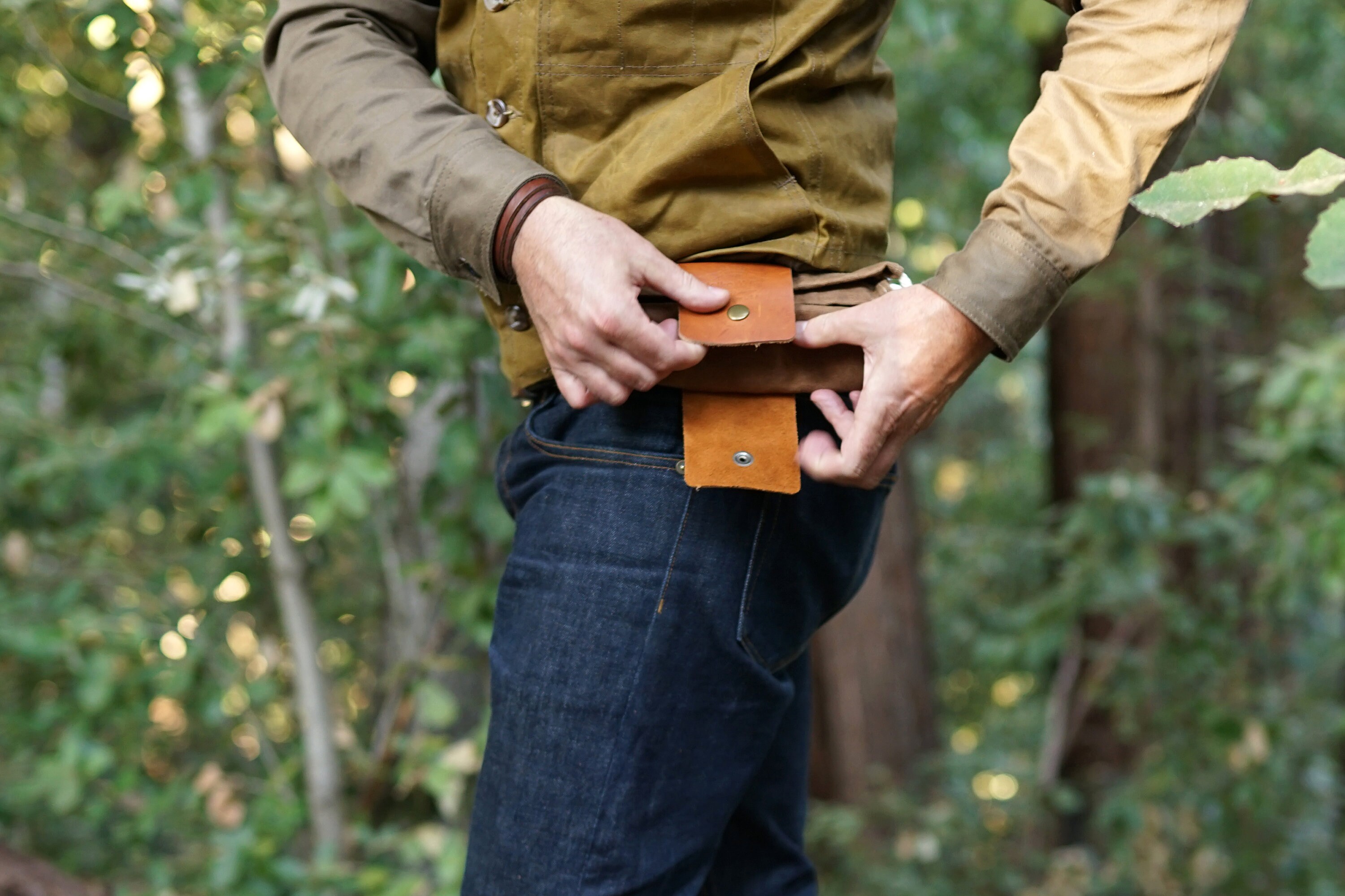 Leather Waxed Canvas Forager Bag Wilderness Foraging | Etsy