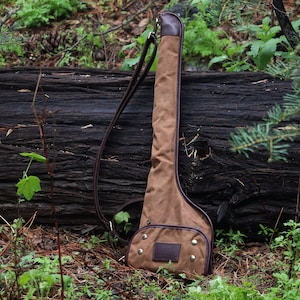 Leather & Waxed Canvas Axe Carry Case and Shoulder Bag - Etsy