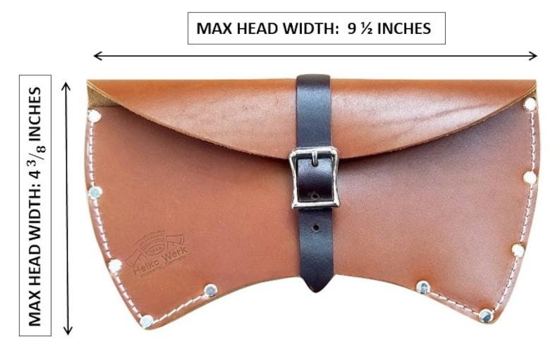 Full Cover Double Bit Leather Axe Sheath | Etsy