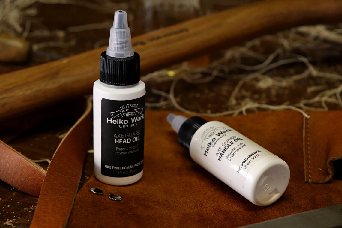 Axe Maintenance Kit - With Leather Tool Roll, Sharpening Stone ...