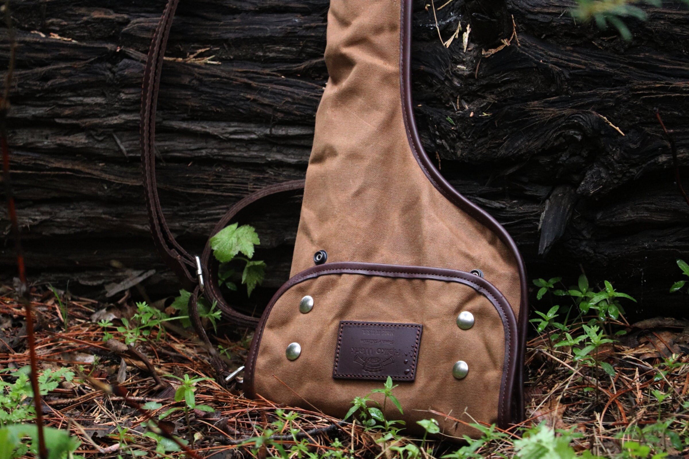 Leather & Waxed Canvas Axe Carry Case and Shoulder Bag - Etsy Australia