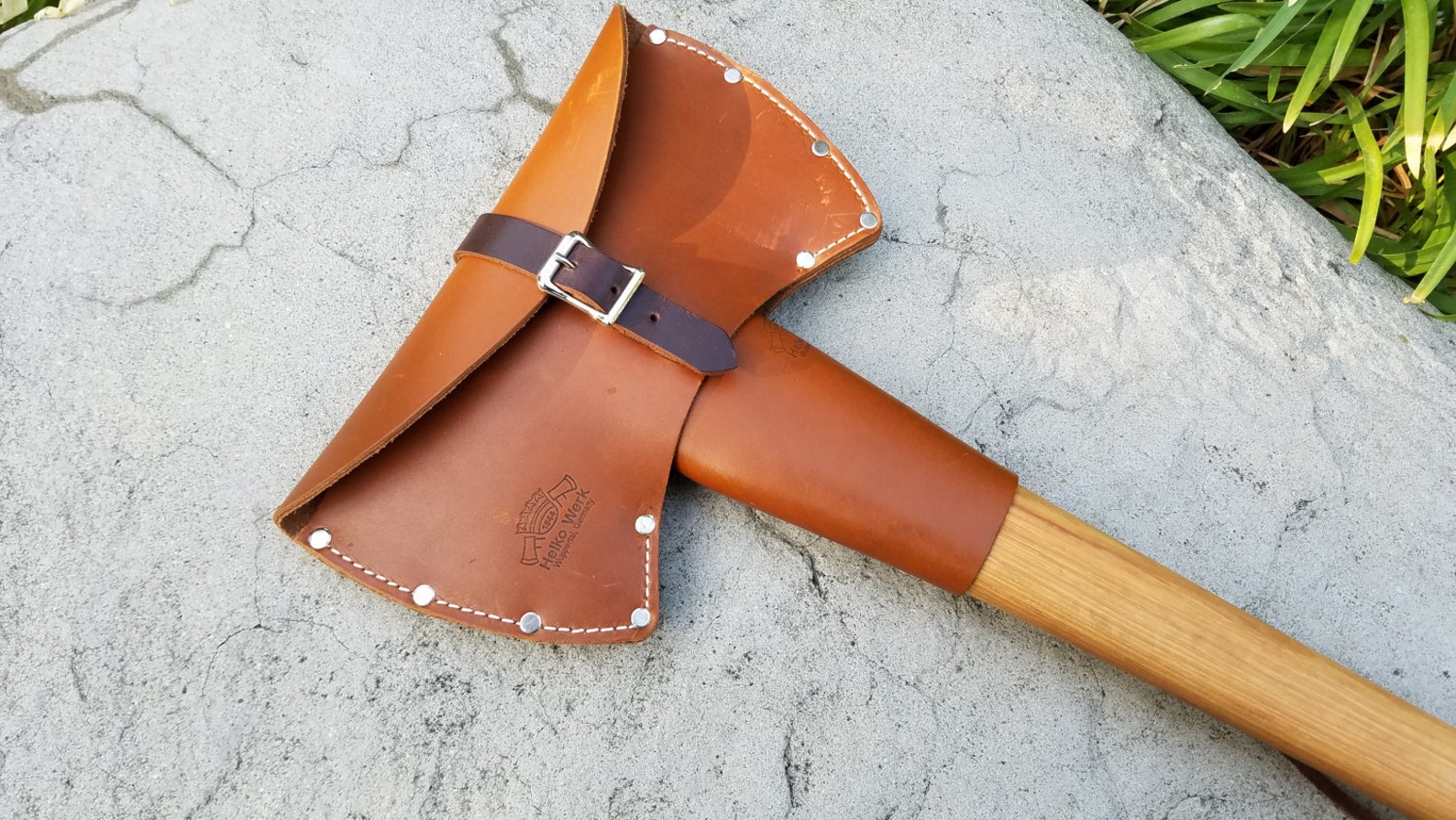 Full Cover Double Bit Leather Axe Sheath | Etsy