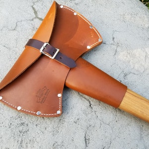 Full Cover Double Bit Leather Axe Sheath - Etsy