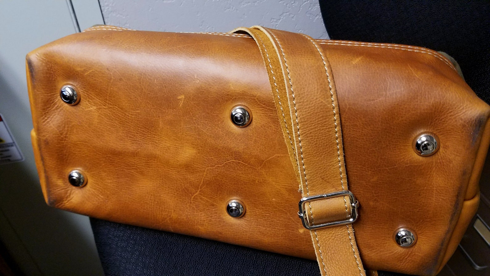Waxed Canvas and Leather Mason Bag - Tool & Travel Bag (16") - Etsy