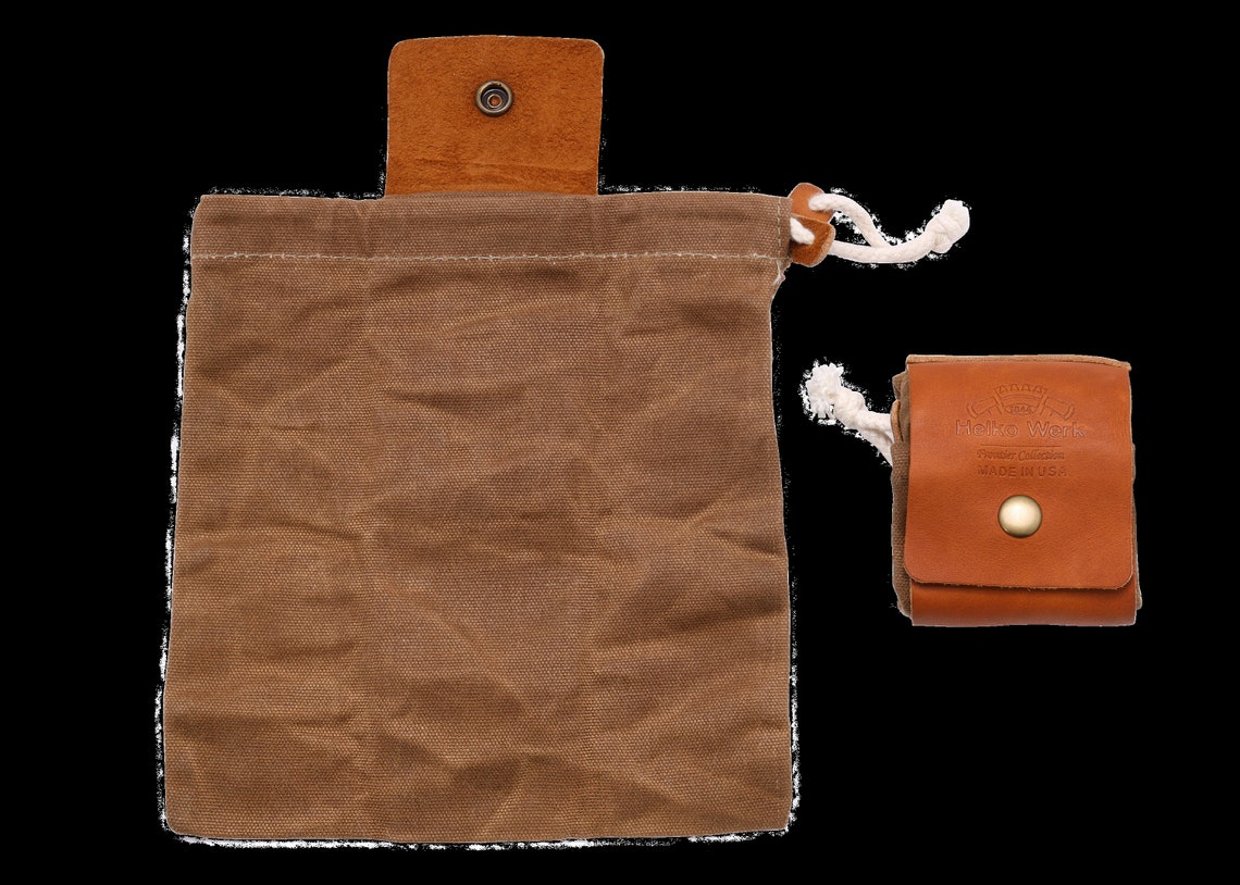 Leather Waxed Canvas Forager Bag Wilderness Foraging | Etsy