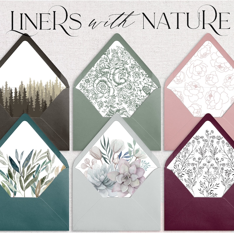 Custom Envelope Liners - Etsy