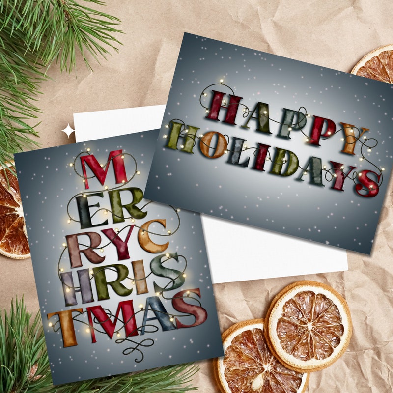 Christmas Card Set - Etsy