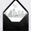 Printable San Francisco Skyline Envelope Liner Template, Envelope Liner ...