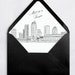 Printable Chicago Skyline Envelope Liner Template, Envelope Liner With ...