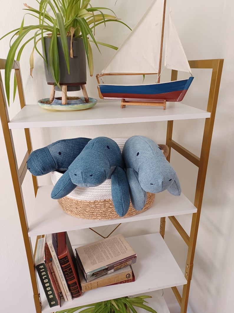 Stuffed Upcycled Denim Manatee New Style | Exclusively on Etsy - Etsy UK