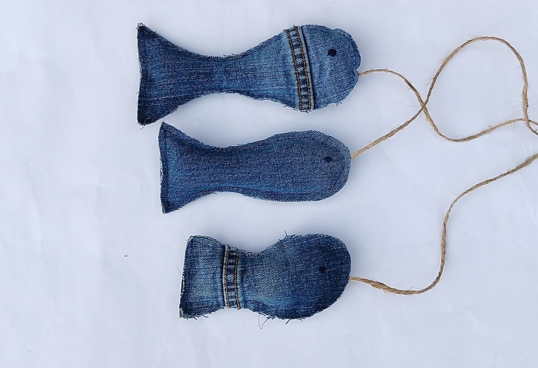 Upcycled Denim Fish Decoration - Etsy