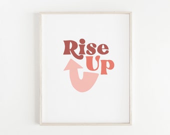Rise up Wall Art | Etsy