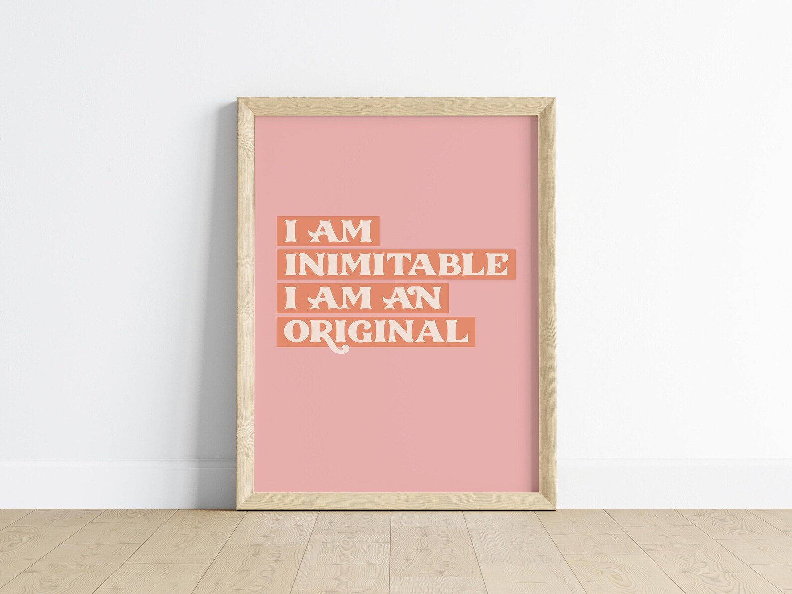 I Am Inimitable I Am an Original Hamilton Digital Art Print - Etsy